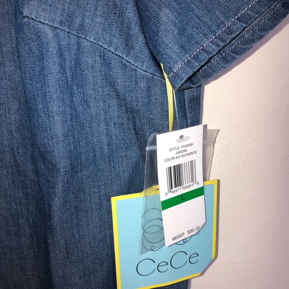 CeCe | Tops | Nwt Cece Floral Applique Blouse L | Poshmark